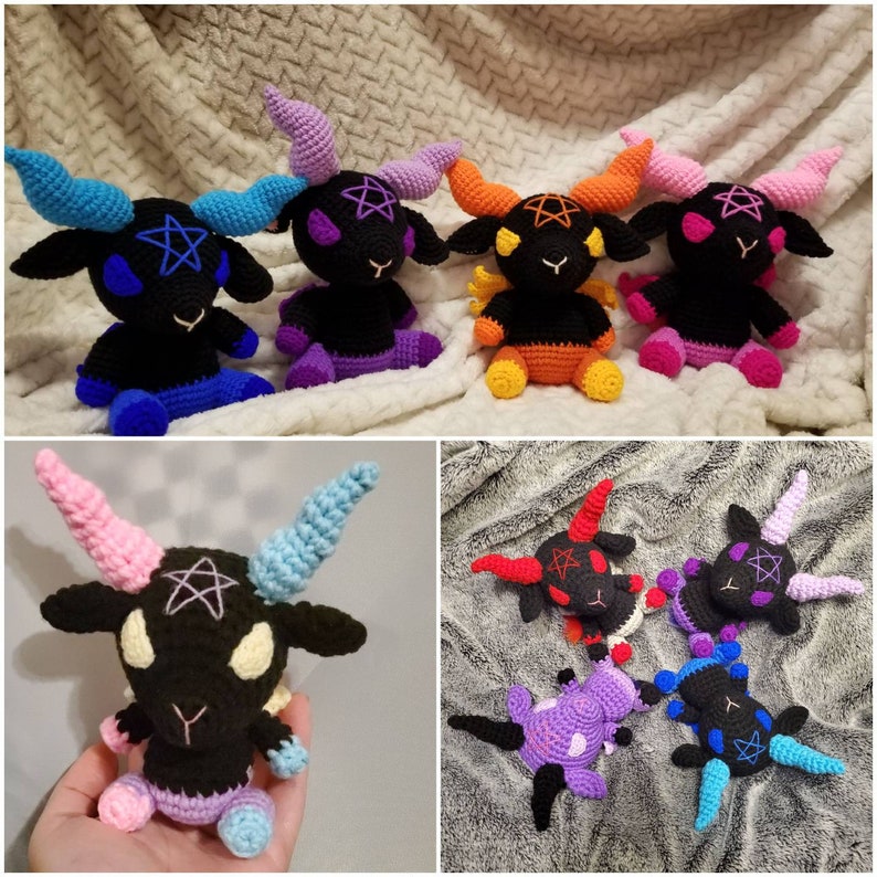 Chibi Baby Baphomet with Wings – Made By Mashumaro Amigurumi
